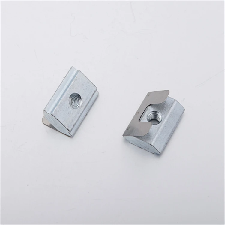 T-nut 2a41.ba.01 M5m6m8 Zinc Blue Steel T Slot Nut 10 With Spring Sheet ...