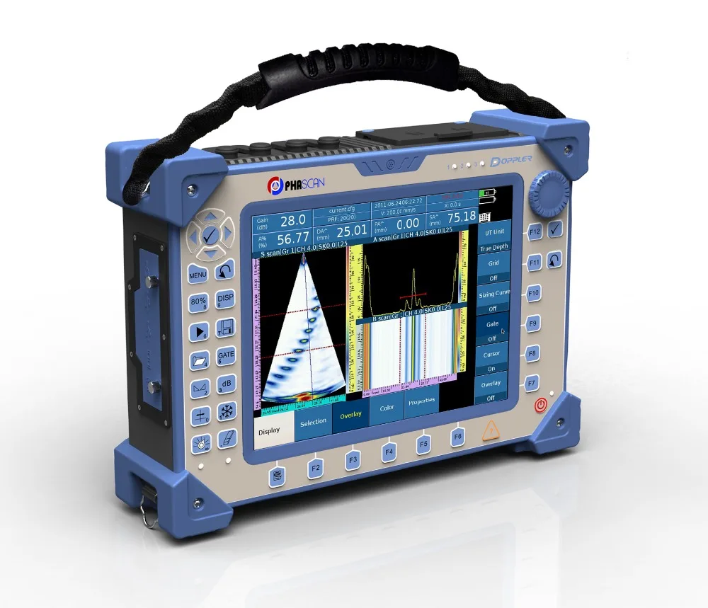 Doppler NDT instrumento 32/64 PR Función de ultrasonidos phased array ...