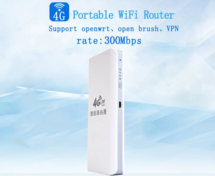 4g Lte Wireless Wifi Router 300mbps Brush Mifis Rj45 Port Router Port ...