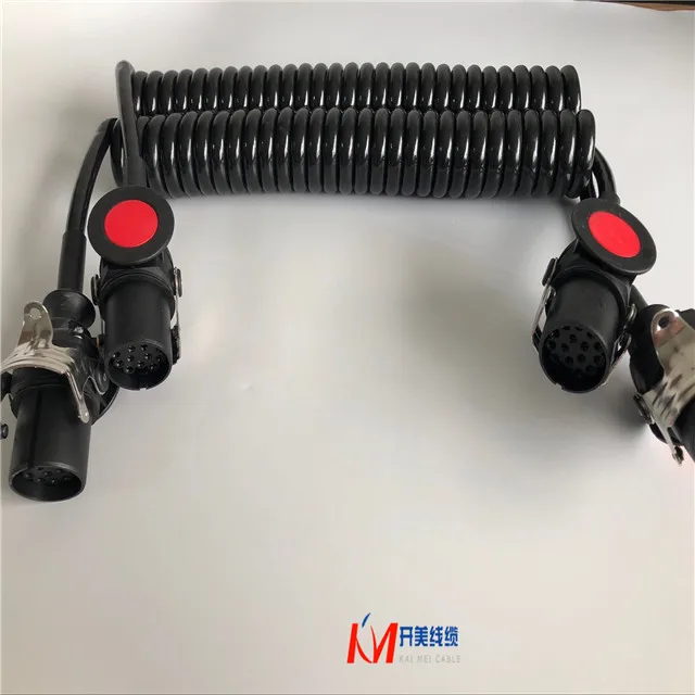 5 Core Trailer Spiral Cable,Trailer Spiral Cable,KM Trailer Truck ...