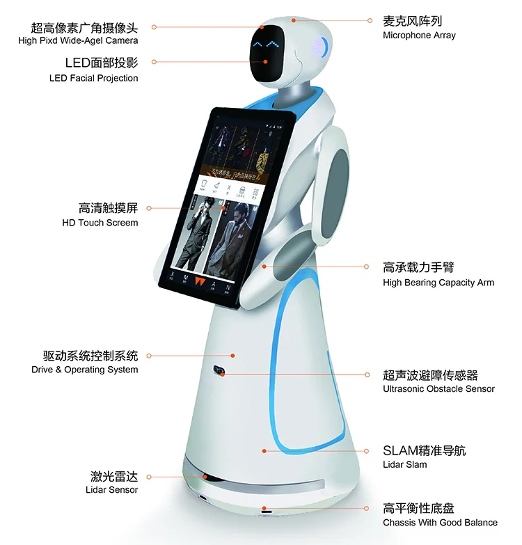 AI Humanoid Service Robot for Nursing Homes - Delivery Robot