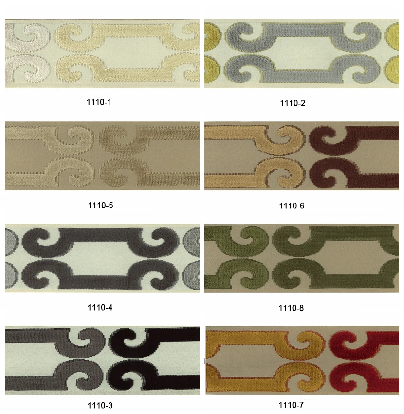 Woven Polyester Jacquard Quilted Curtain Trim,Soft Trim - Buy Curtain ...