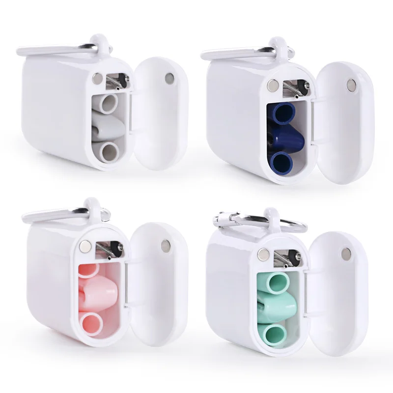 Silicone Open And Close Straws Eco Friendly Portable Reusable Foldable ...