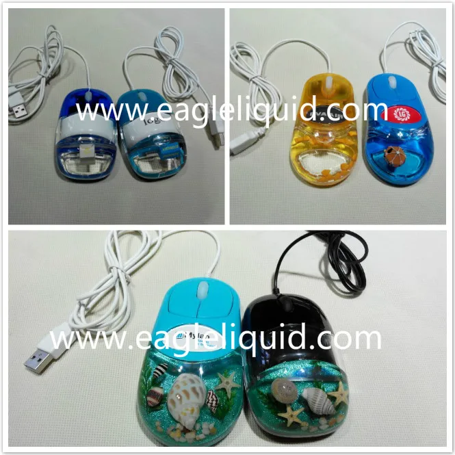 Novelty Computer Mouse With Custom Logo Computer Mini Aqua Liquid Usb ...