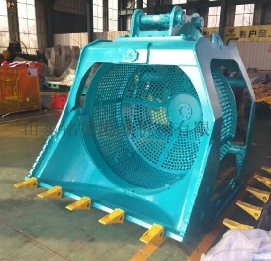 360 Rotating Trommel Screen Bucket with Motor & Bearing for 5-10 Ton ...