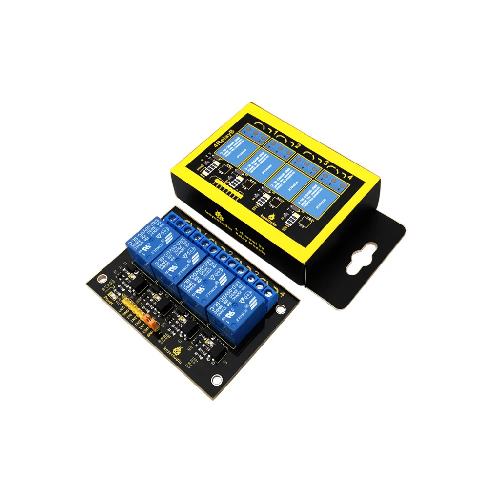 Keyestudio Ttl Voltage 4-channel Relay 5v Module For Arduino For ...
