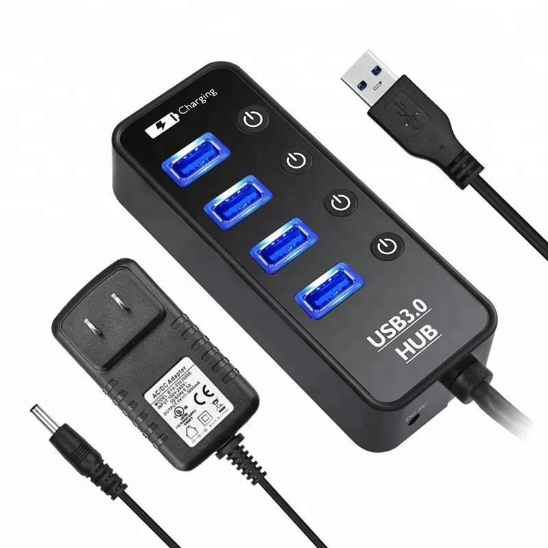USB 3.0 Hub 4 Port 4-Port 4Port USB 3.0 5 Gbps Superspeed Hub With On Off Power Switch| Alibaba.com
