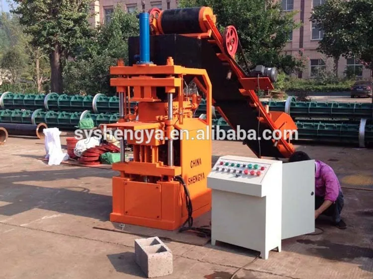 Full Auto Sy1-10 Hydraulic Brick Machine Clay Soil Interlocking Brick ...