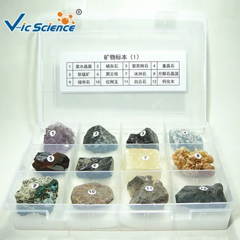 12 Kinds Rock And Mineral Specimens Kits For Teaching Aids (1) - Buy ...