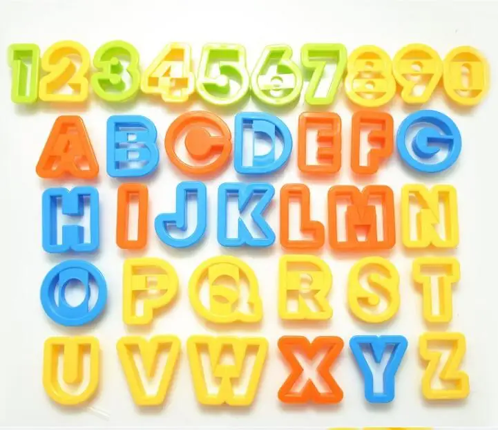2inch Alphabet Number Letter Font Plastic Cookie Cutter Fondant Tool ...