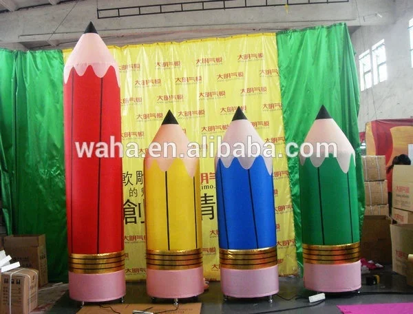 Giant Inflatable Pencils for Advertising - Christmas Edition