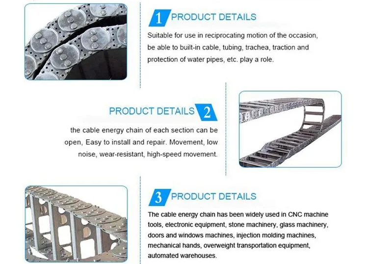 Heavy Duty Industrial Steel Cable Drag Chain Track Cable Support - Buy ...