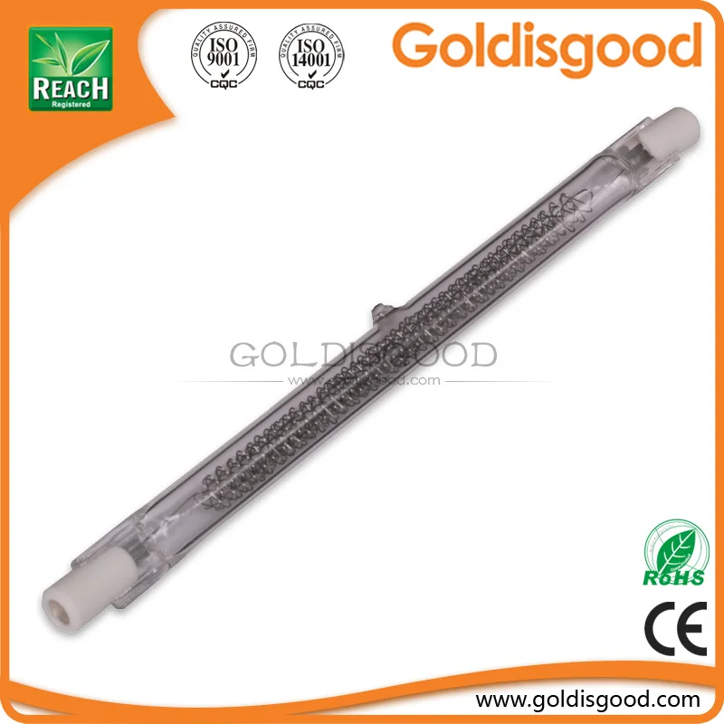 Shortwave Halogen Emitters Fast Response Clear Quartz Tubes Halogen ...