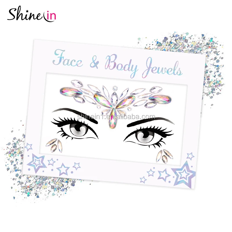 Women Unique Forehead Bindi Jewels Temporary Forehead Bindi Jewels Blue ...