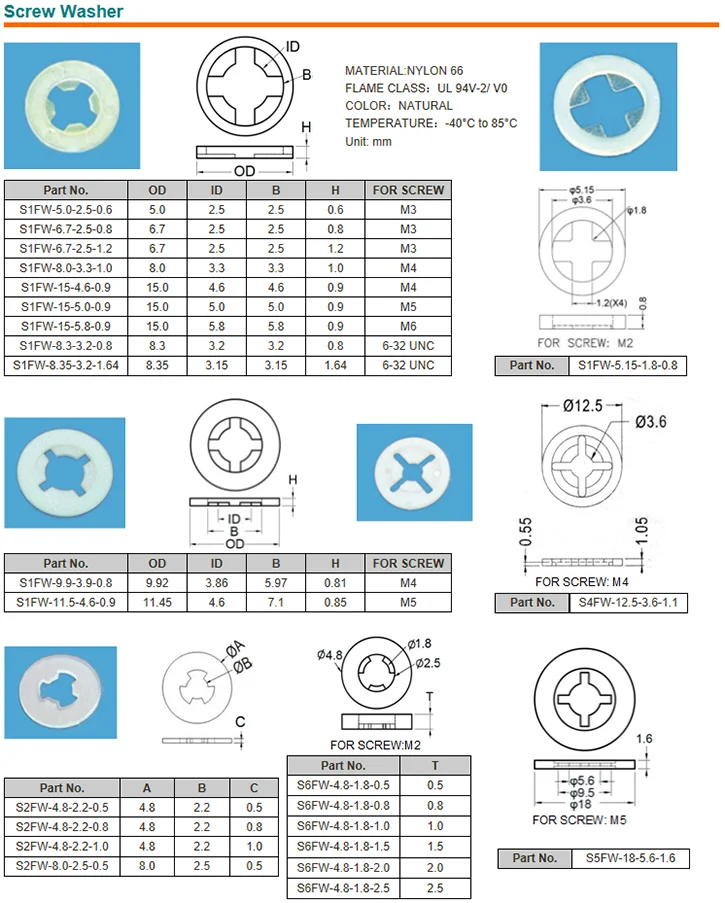 Anti-Loss Washers Plastic Nylon Washer nylon lock washer, View nylon ...