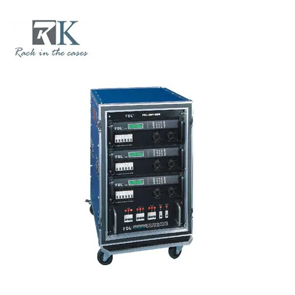 8U 19 inch rack flight cases, amp rack case, shock mount rack case ...