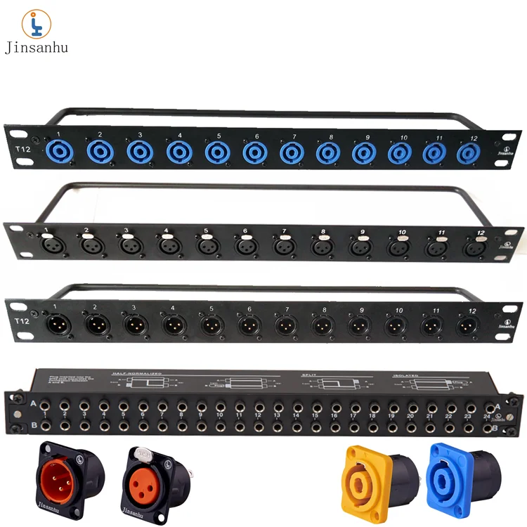Durable 19 Inch Patch Panel, 24 Ports, 1U 19 Inch UTP Network Patch ...