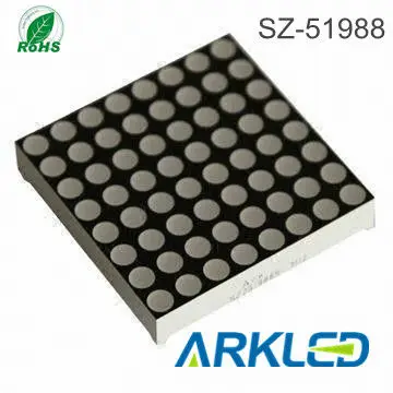 1 Digit 7 Segment Led Display 0.8'' 3.7mm 8x8 Bicolor Led Matrix - Buy ...