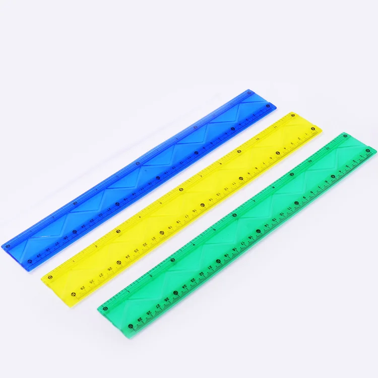 Wholesale Flexy Ruler Assorted Color Transparent Pvc 30cm Flexible ...