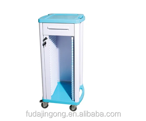 Hospital Clinic Use Patient Record Holder Medical Chart Divider Trolley ...