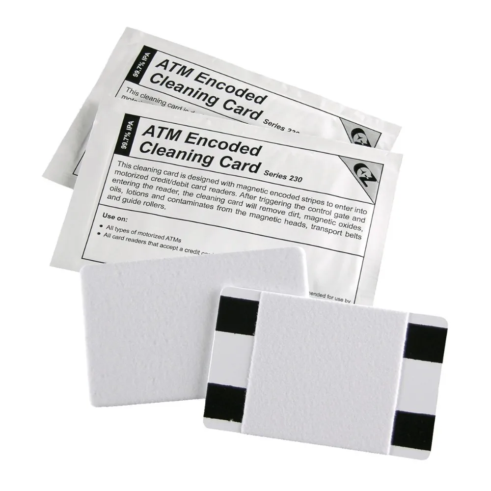 Atm Cleaning Card For Credit Card Readers Thermal Printers /atm ...