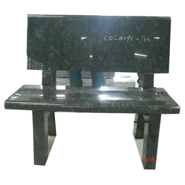 Alibaba.com: Modern Design Black Granite Memorial Bench for Cemetery ...