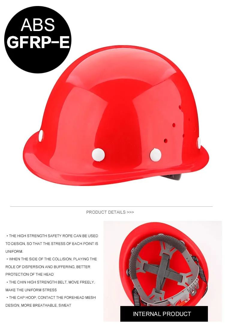 Weiwu Adjustable Belt Plastic Hard Hat Construction Hat Safety Helmet ...