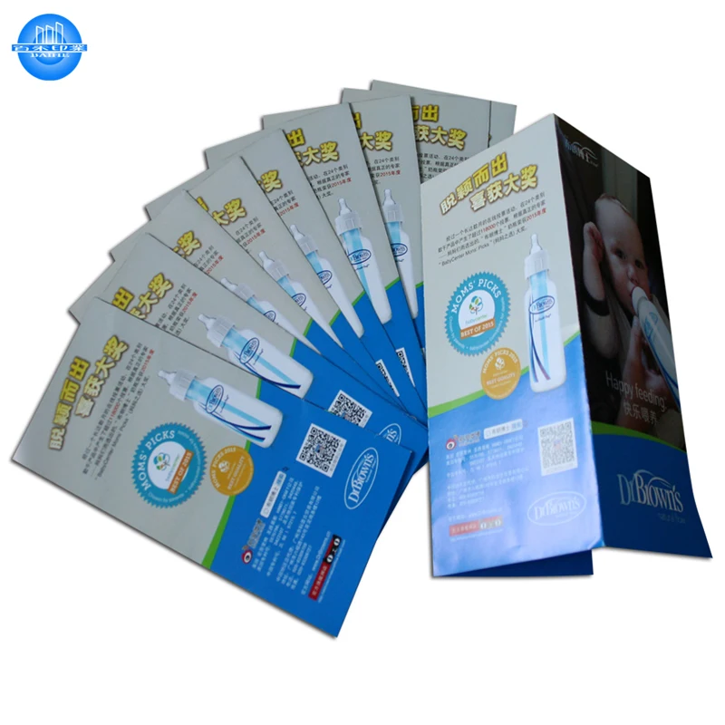 Custom Folding Brochure Advertising Flyer Foldable Flyers Leaflet ...