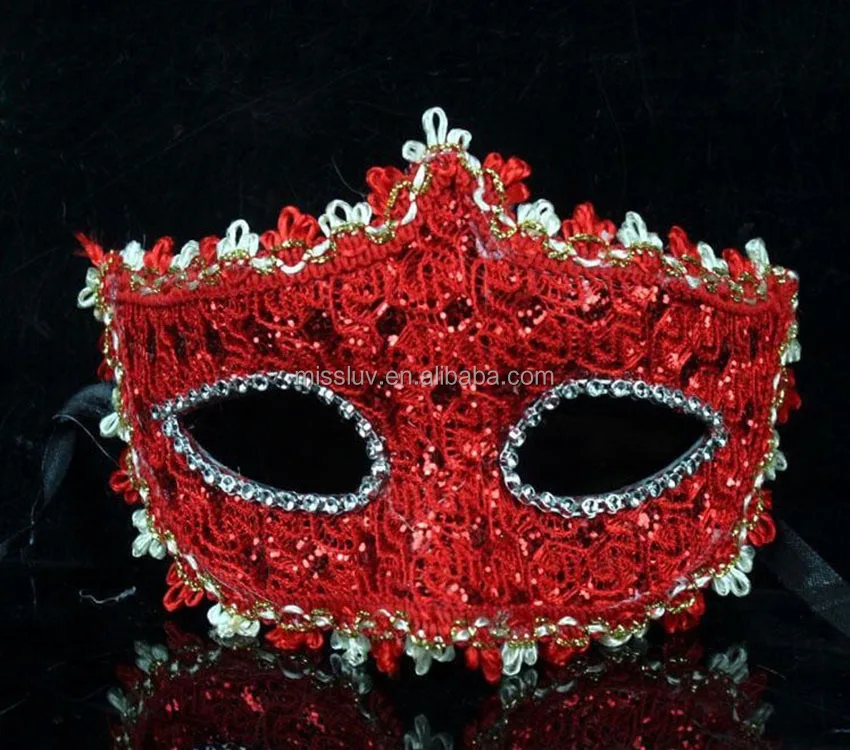 Red And Gold Masquerade Masks