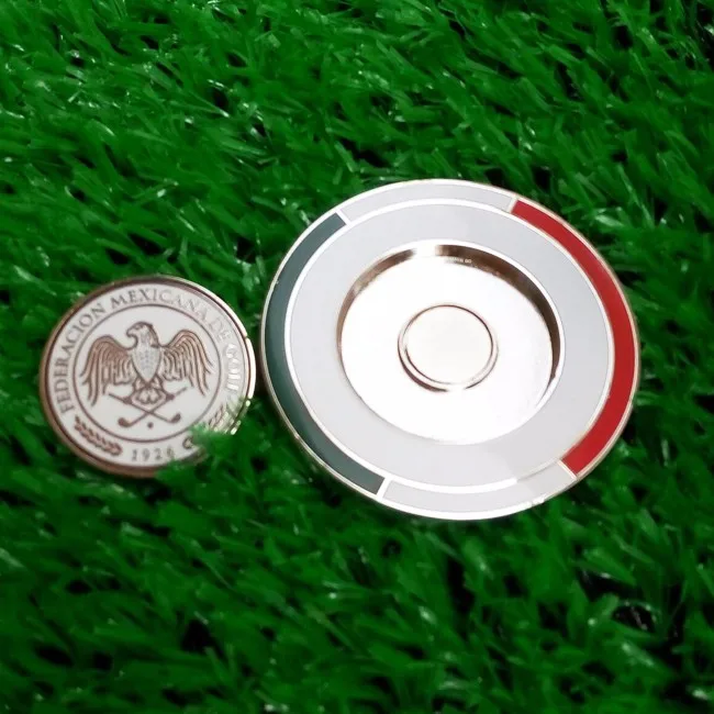 Debossed Full Color Metal Golf Ball Marker Magnets With Custom logo ...