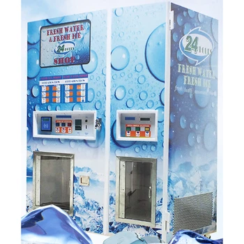 Combo Ice & Water Vending Machine/automatic Ice & Water Dispenser - Buy ...