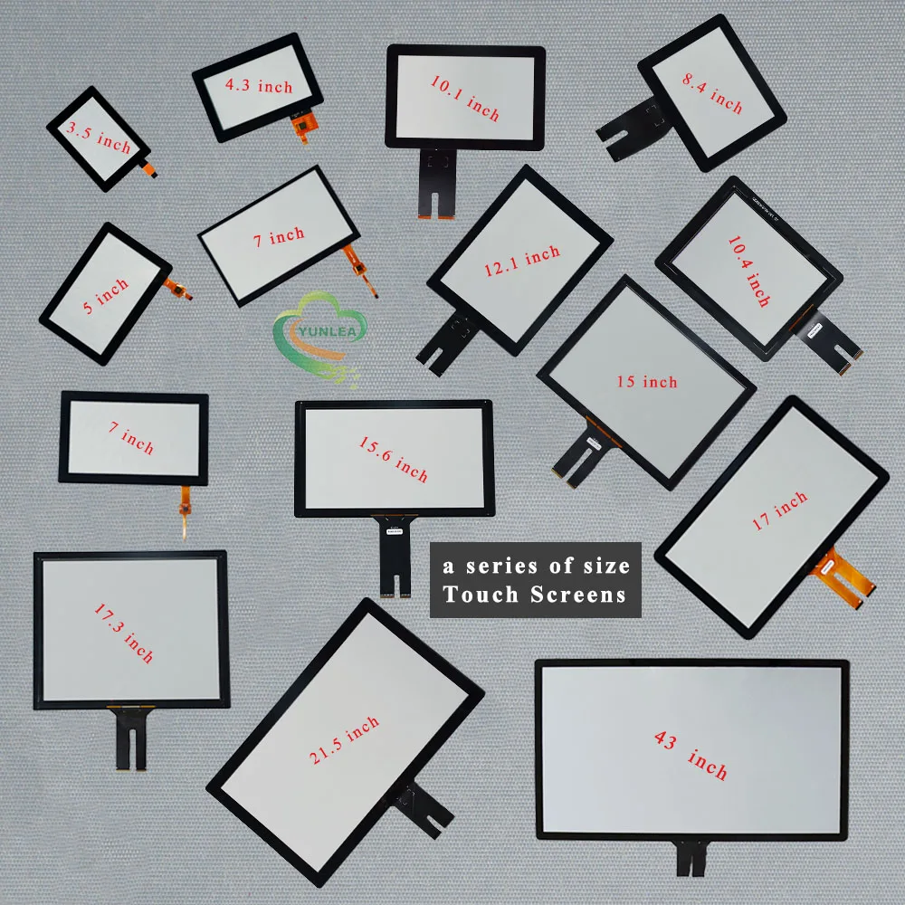 Custom Capacitive Lcd Touch Screen Display 3.5 4.3 5 7 10.1 Inch Tft ...