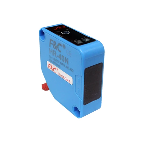 Sensor fotoeléctrico difuso cuadrado 24Vdc 40cm Detección NPN NO ...