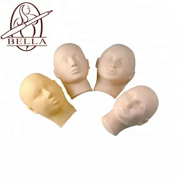 Permanent Makeup Mannequin Head Training Mannequin Flat Head Practice ...