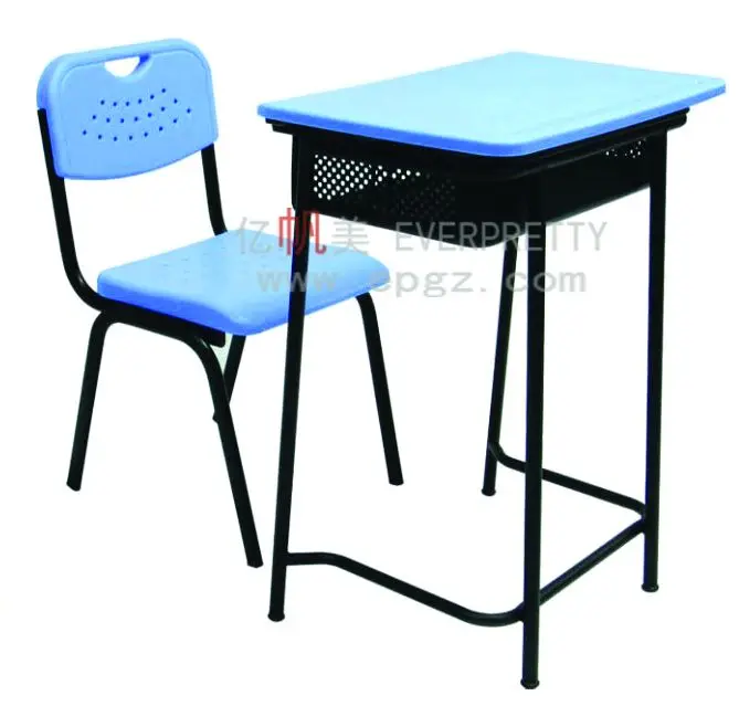 Modern School Furniture Classroom Single Desk And Chair Set For Student ...