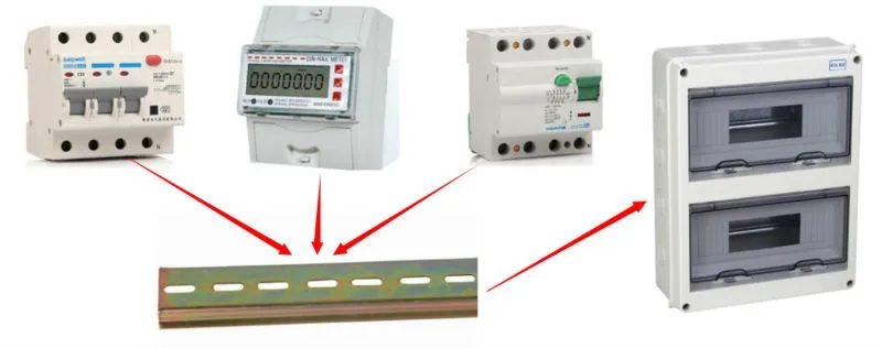 24 Pole Distribution Board Electrical Power Box Surface Mount 24 Way ...