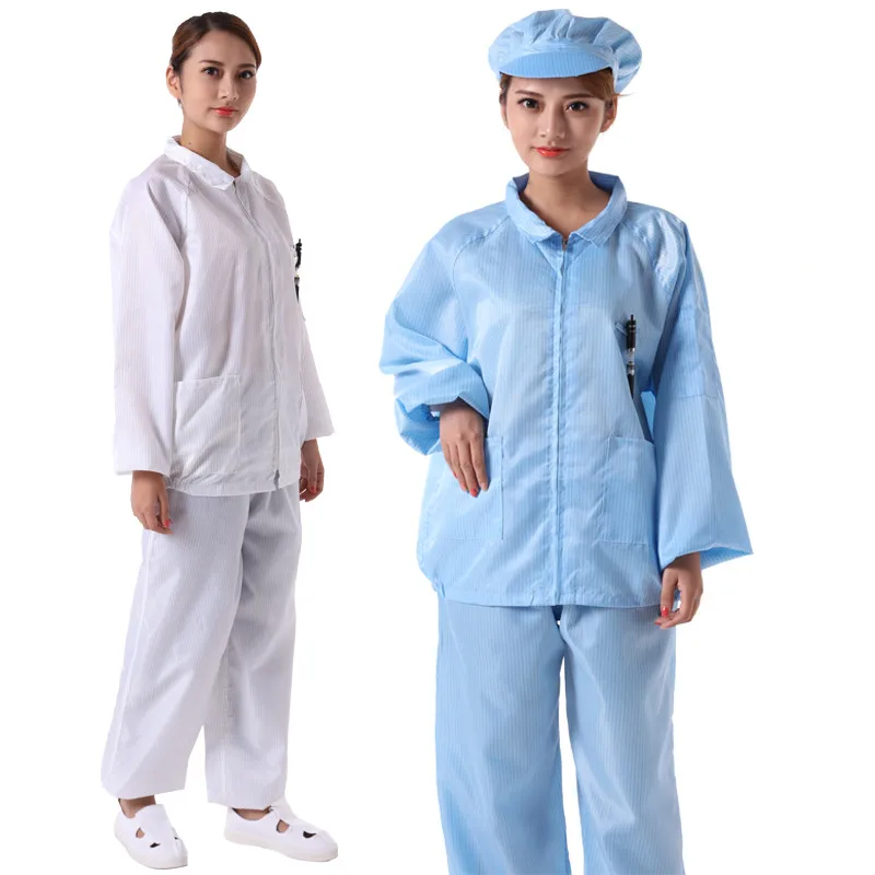 Yp-n02 Esd Suit/clean Room Lab Anti-static Suit/washable Reusable Work ...