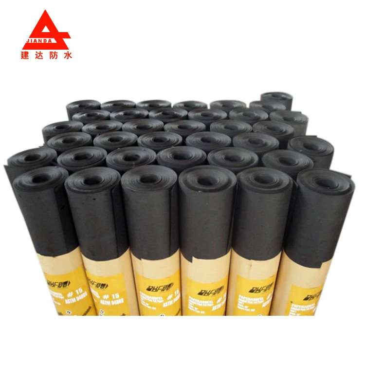 black building paper asphalt roofing felt roll tar paper for shingles ...