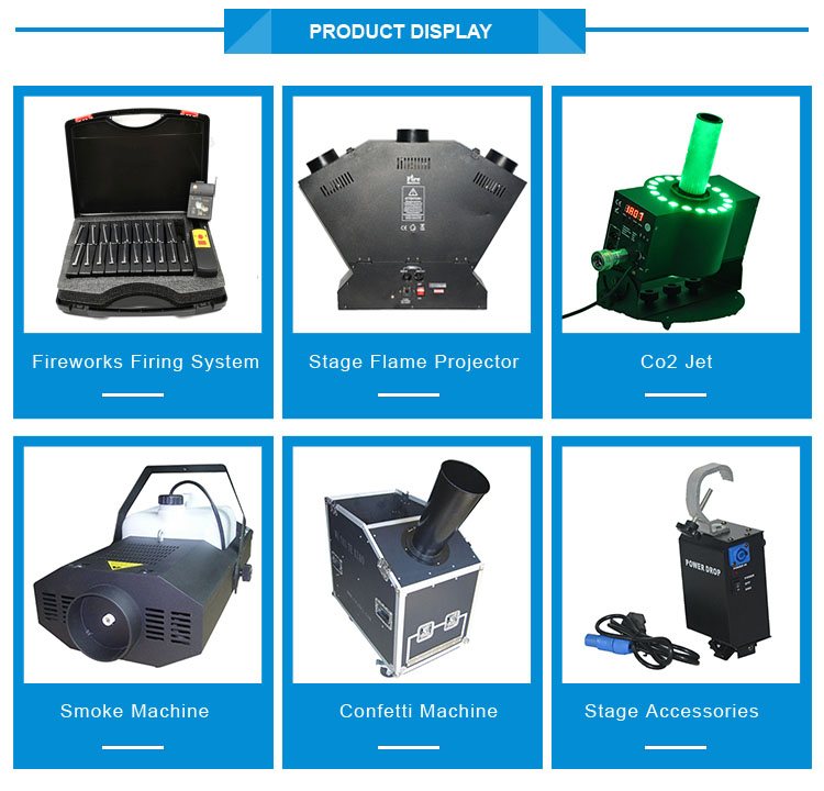 Five Head Fan Shape Cold Fountain Fireworks Machine Remote Control Cold ...