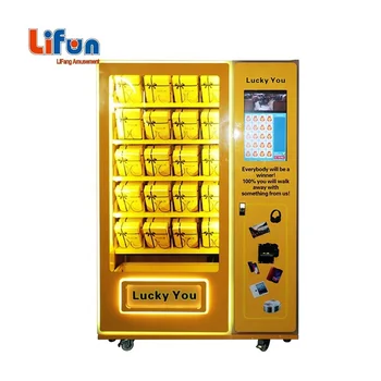 Coin And Banknote Operated Mystery Box Game Vending Machine,Customized ...