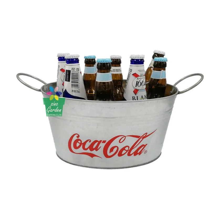 Cola Ice Bucket and Beverage Tub Drink Cooler Bucket OEM Metal ...
