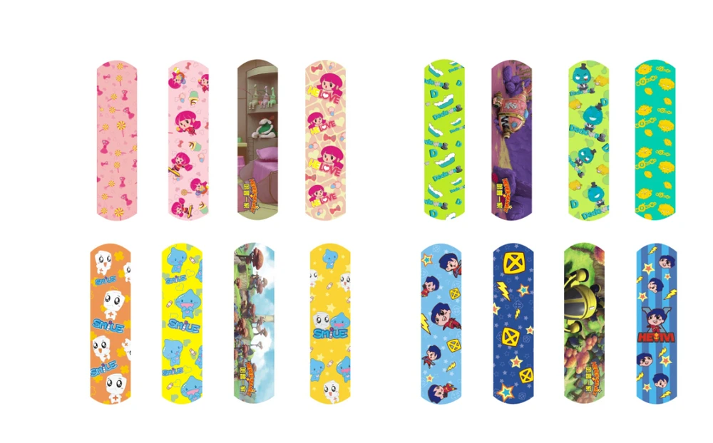 Wholesale Wound Plaster Colorful Cartoon Adhesive Bandage Oem Design ...