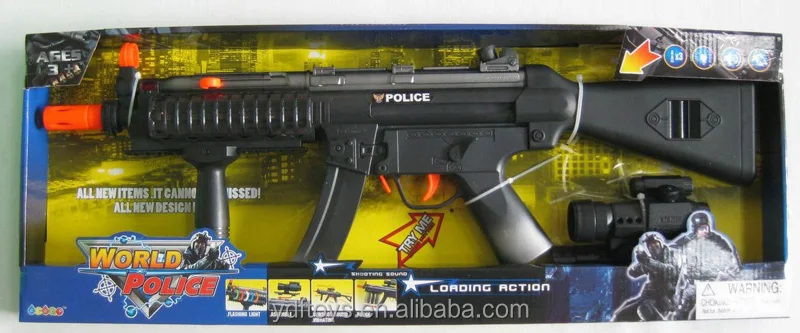 Police Toys For Kid Military Toy Gun With Electric Sound Flashing - Buy ...