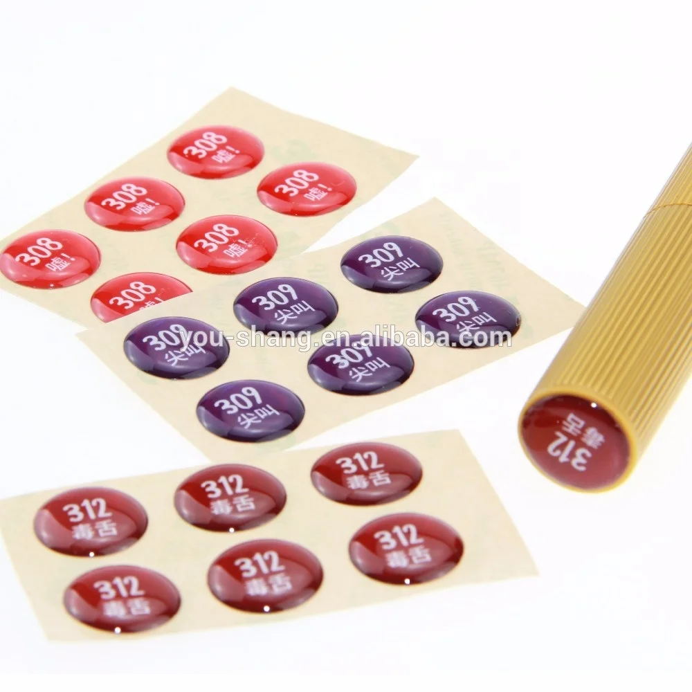 Custom Epoxy Company Logo Self Adhesive Dome Sticker 3d Waterproof ...