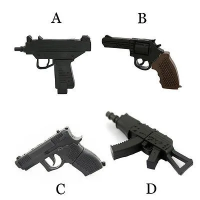 Gun Shape Cute Usb Flash Drive For Gifts Gun Shape Usb Flash Disk 1gb ...