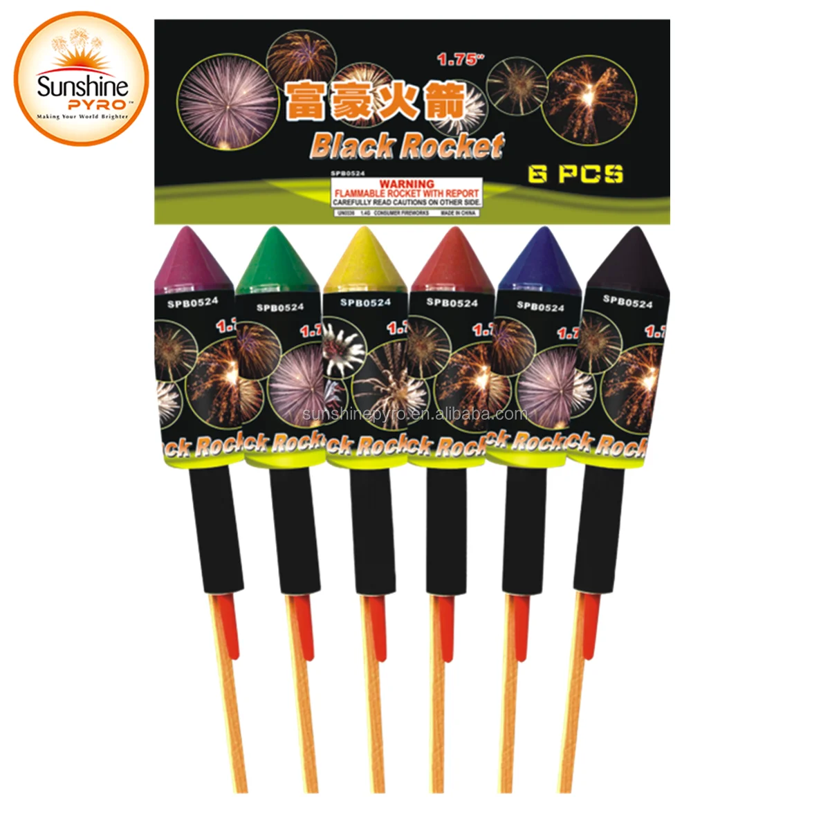 Kr100 Gold Crackling Assorted Rocket Fireworks Pack - Buy Firework ...