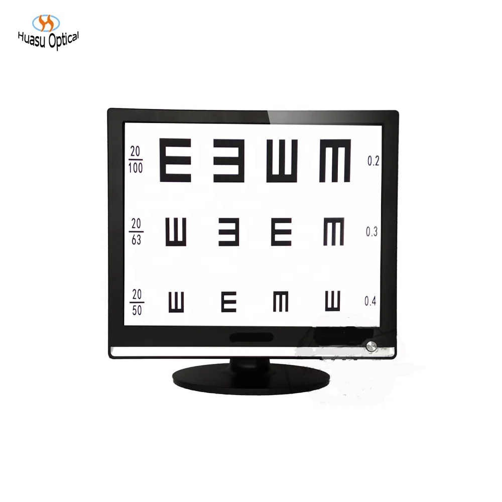 China optometer Snellen gezichtsscherpte grafiek vision LCD 17 Inch ...
