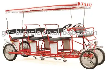 Red Fourwheel Surrey Bike - Buy Red Surrey Bke,Bicycle,City Bike ...