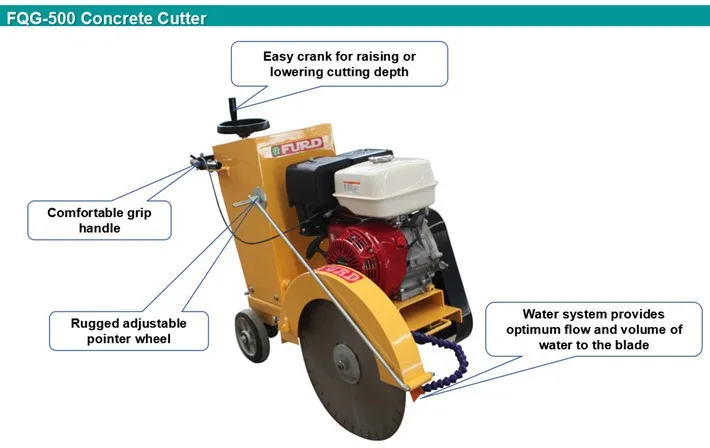 150mm Depth Asphalt Road Concrete Cutter - High Efficiency