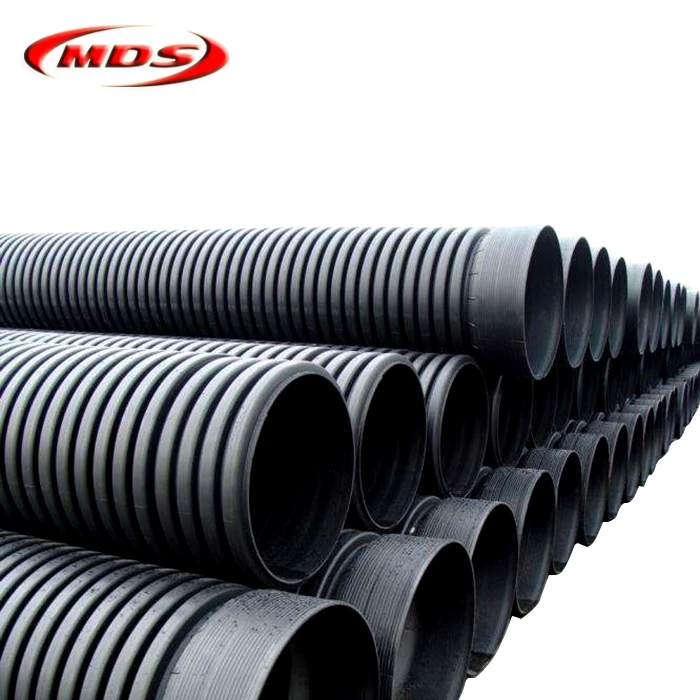 10 inch corrugated drain hdpe pipe black| Alibaba.com